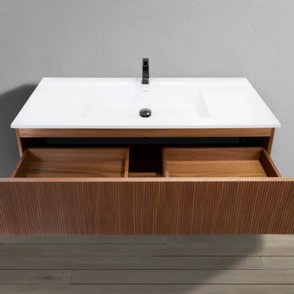 BMC 1200CH - 47" Floating Vanity w/ Fluted Design, Various Colors ...