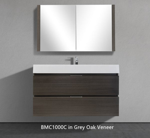 BMC 1000C - 39" Wall Mount Modern Bathroom Vanity, Various Colors ...
