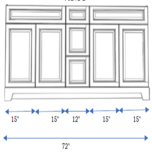 Jenny 72 Inch Double Sink Vanity, Available in Various Colors | Vanity ...