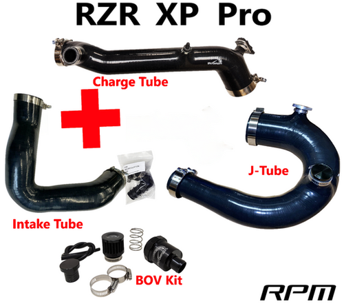 RPM-SxS Polaris RZR XP PRO Turbo Silicone Intake J-Tube, Charge Tube ...