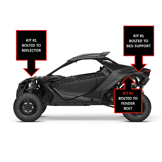 INFINITE OFFROAD ROCK LIGHT MOUNTS - MAVERICK R | MountainMadeOffroad
