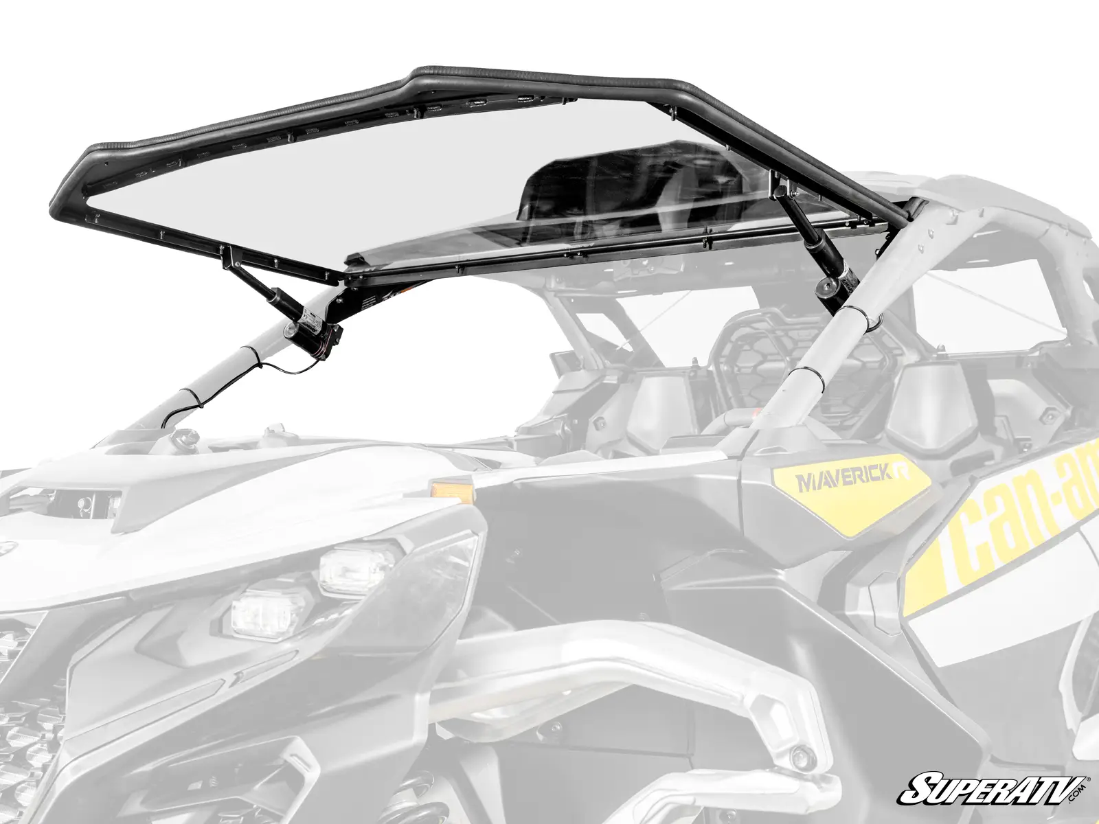 SUPERATV CAN-AM MAVERICK R MAXDRIVE POWER FLIP WINDSHIELD ...