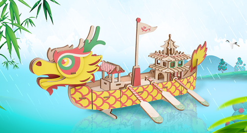 DIY Dragon boat 3D model | Phoenix Tree