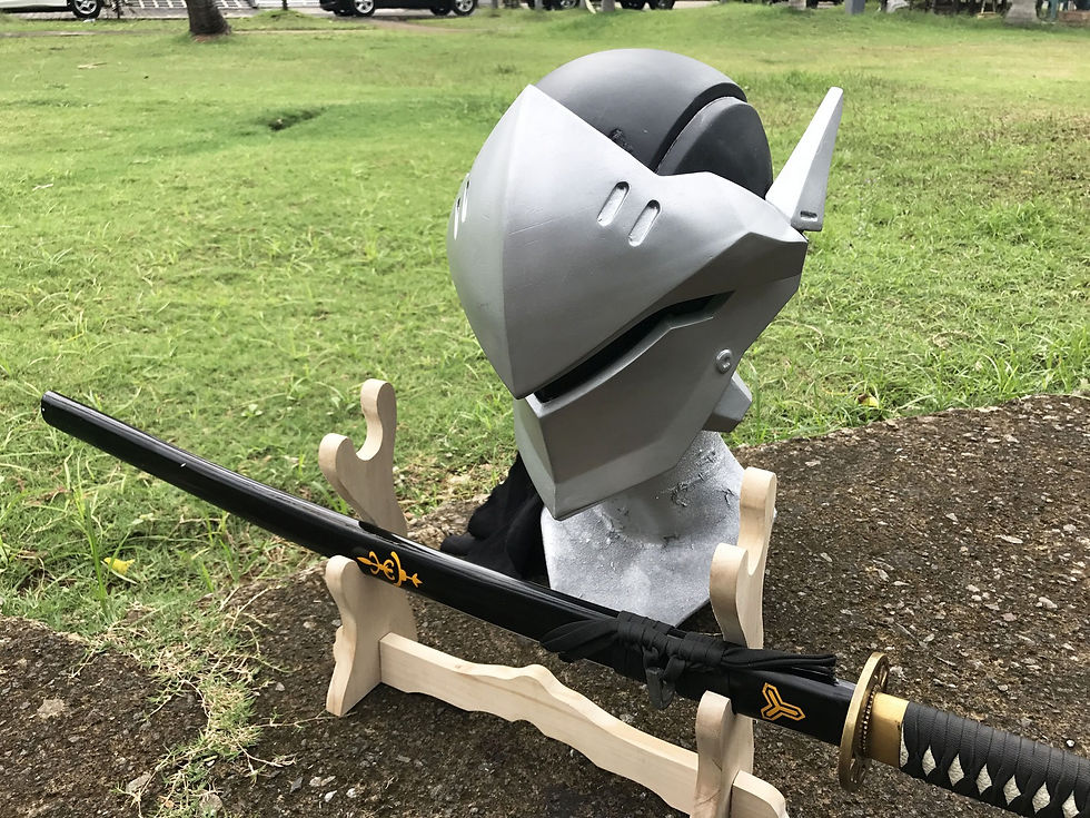 Genji Mask Overwatch Fiberglass HQ Resin | godofprops