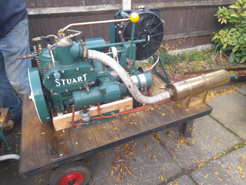 Stuart Turner P55 twin cylinder 2 stroke marine engine | rustyrelicsonline