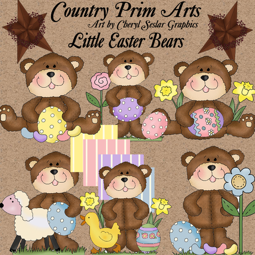 Little Easter Bears Clipart | mysite