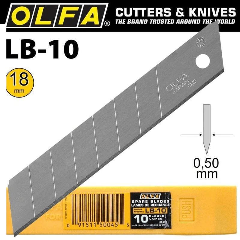 OLFA NAVAJA REPUESTO P/CUTTER ANCHO C/10 PZAS. | Papelera Hegor OLFA NAVAJA REPUESTO P/CUTTER ANCHO C/10 PZAS. | Papelera Hegor