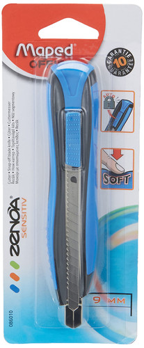 MAPED CUTTER ZENOA CHICO METALICO 9 MM. (086010). | Papelera Hegor
