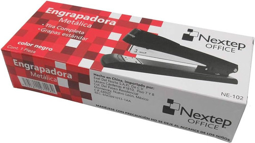 NEXTEP ENGRAPADORA METALICA NEGRA *OFFICE* TIRA COMPLETA. | Papelera Hegor