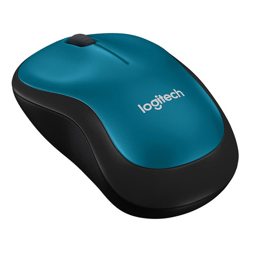 LOGITECH *M185* MOUSE INALAMBRICO AZUL METALICO USB. | Papelera Hegor