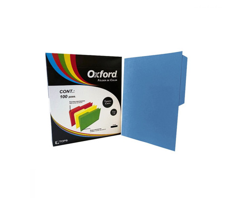 ESSELTE FOLDER CARTA AZUL INTENSO C/100 PZAS. | Papelera Hegor