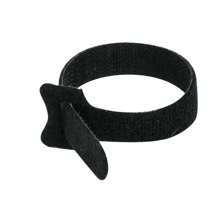 LIMPIEZA CINCHOS DE VELCRO NEGRO 1.2X20 CMS PAQ. C/10 PZAS | Papelera Hegor