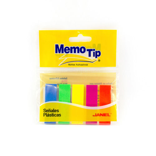 Janel Mini Banderitas 683 5cf Neon 1 27x4 3 Cm C 125 Pza Papelera Hegor