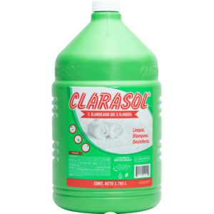 LIMPIEZA CLARASOL CLORO COMERIAL GARRAFON 4 LTS. | Papelera Hegor