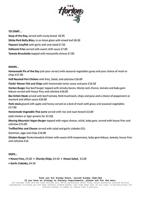 The Horton Inn | Pub with Accommodation | Pub in Wimborne | Hotel near ...