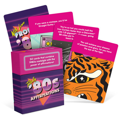 Knock Knock Totally 80s Affirmations Deck: 50 Cards That Combine 1980s ...