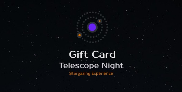 Gift Card | Stargazing | Planetarium | Moon | Telescope Night