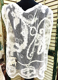 Imported Antique Irish Damask Linen from Victorian TailorTops Tunic ...