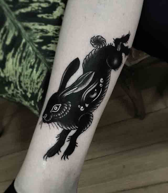 Black Rabbit Tattoo: Ideas, Meaning and Design