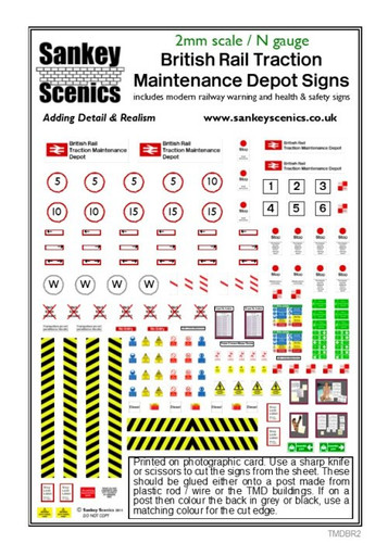 2mm TMD Signage British Rail | Sankey Scenics Signs