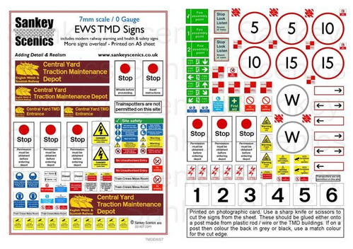 7mm TMD Signage EWS | Sankey Scenics Signs