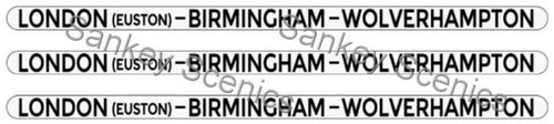 4mm LMS Destination Boards: London - Birmingham - Wolverhampton ...