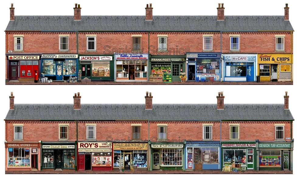 N / 2mm Urban Backscenes | Model Railway Signs