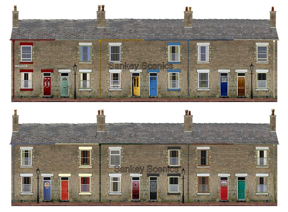 N / 2mm Urban Backscenes | Model Railway Signs