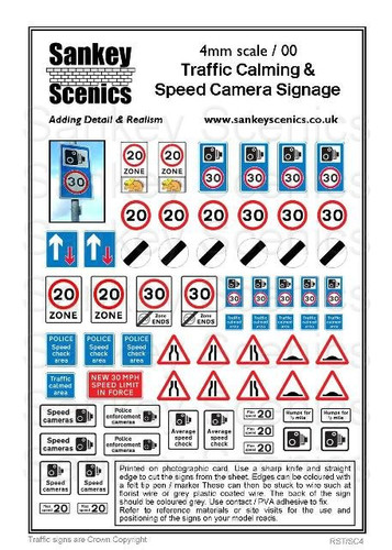 4mm Traffic Calming Signage | Sankey Scenics Signs