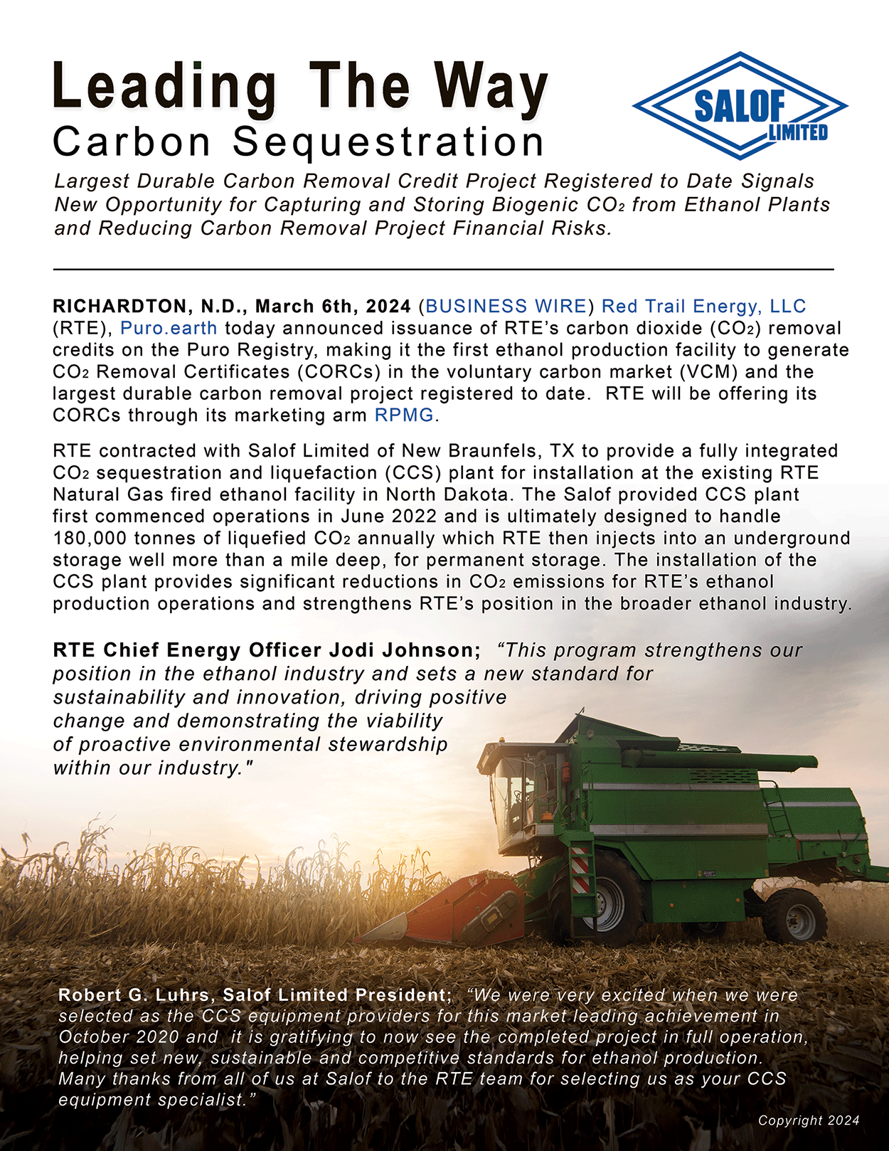 US Energy Company Leads The Way, Producing Bio-Energy with Carbon ...