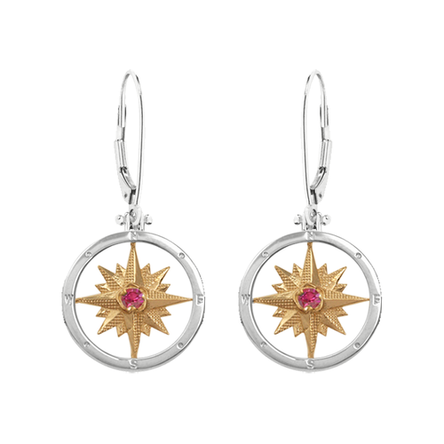 COMPASS ROSE 2.5MM LEVERBACKS | TheTouch