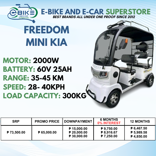 FREEDOM MINI KIA | EBIKE AND ECAR SUPERSTORE