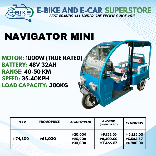 NAVIGATOR MINI | EBIKE AND ECAR SUPERSTORE