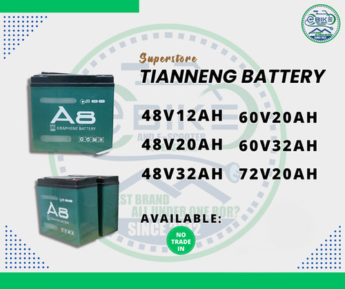 BATTERY TIANNENG, CHILWEE, AND GRAPHENE (NO TRADE IN) | EBIKE AND ECAR ...