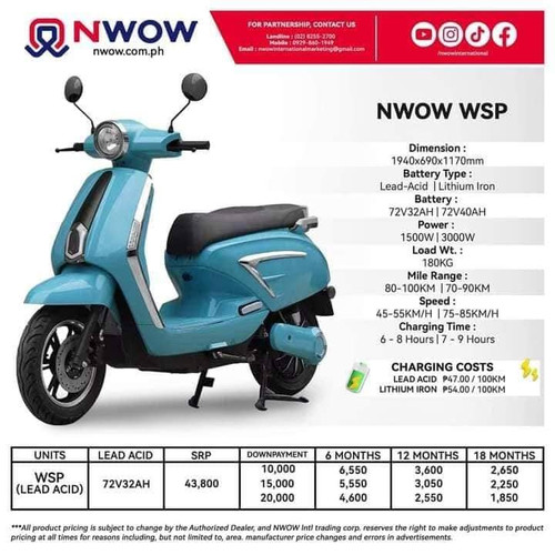 NWOW WSP | EBIKE AND ECAR SUPERSTORE