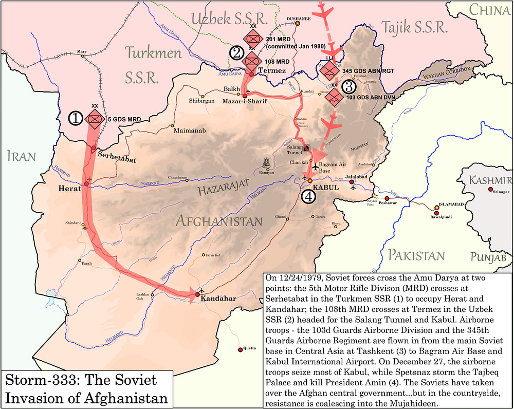 The Soviet-Afghan War Series: More Maps and Sources, Part I and Soviet ...