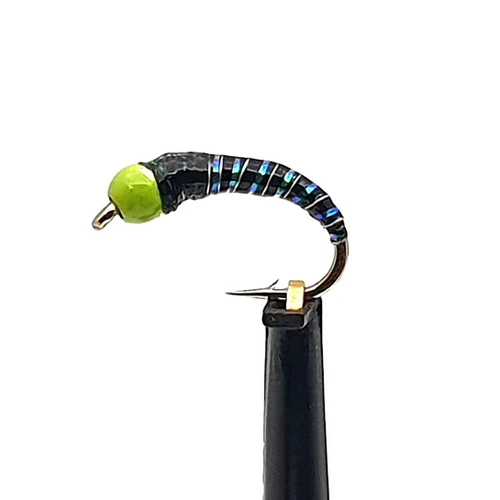 12 x Holographic Hot Head Epoxy Buzzer Trout Flies | Bait Butcher ...
