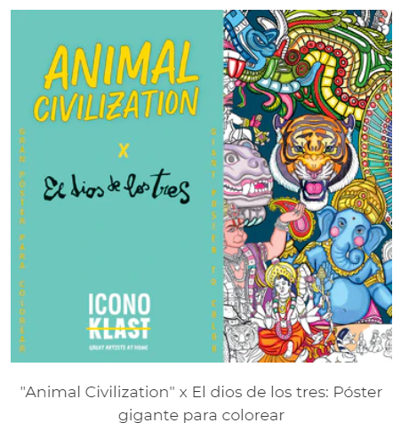 poster-coloreable-animal-civilization