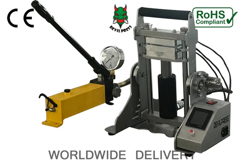 DEVIL PRESS™ DP15 + TRIPLE 15 TON MANUAL TRIPLE PLATE ROSIN PRESS ...