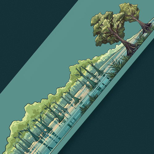 Everglades National Park Miniscape Sticker | Hydrascape Stickers