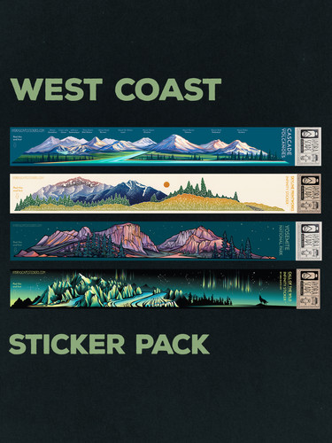 West Coast Sticker Pack | Hydrascape Stickers