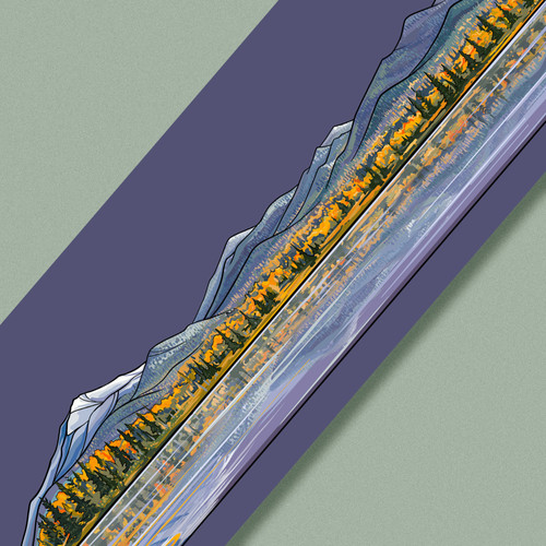 Adirondacks Miniscape Sticker | Hydrascape Stickers