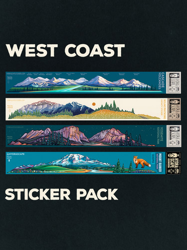 West Coast Sticker Pack | Hydrascape Stickers