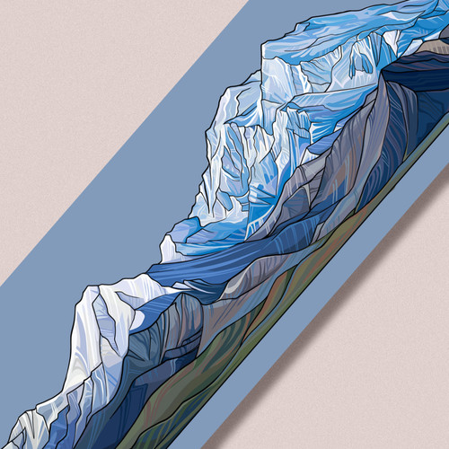 Denali National Park Miniscape Sticker | Hydrascape Stickers