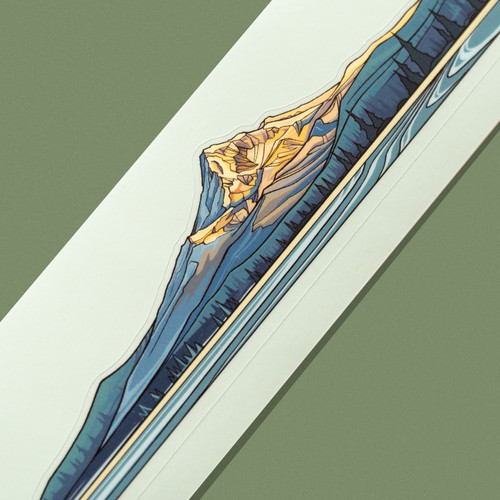 Mt Hood Miniscape Sticker | Hydrascape Stickers