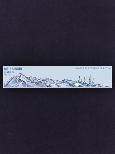 Mt Rainier National Park Miniscape Sticker | Hydrascape Stickers
