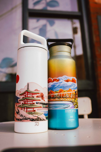 Hydrascape Infinity Stickers. Long mountain stickers for water bottles ...