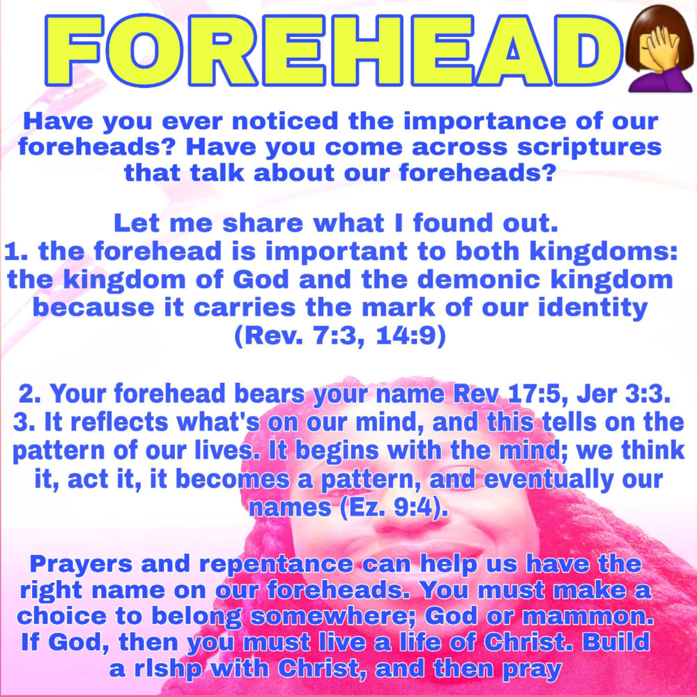 SEALING THE FOREHEADS