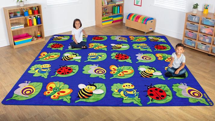 Back to Nature Square Bug Carpet | Direct Educational Furniture