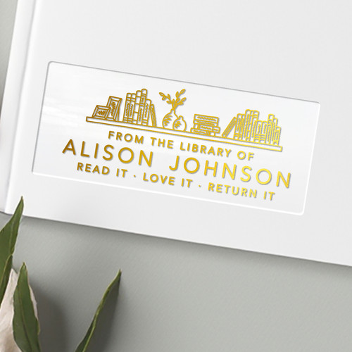 Personalized Teacher Gifts, Book Lover Stickers Labels, Custom Name ...